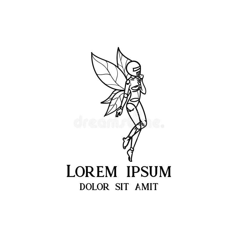 Sitting Angel Vector Design Illustration Stock Vector - Illustration of ...