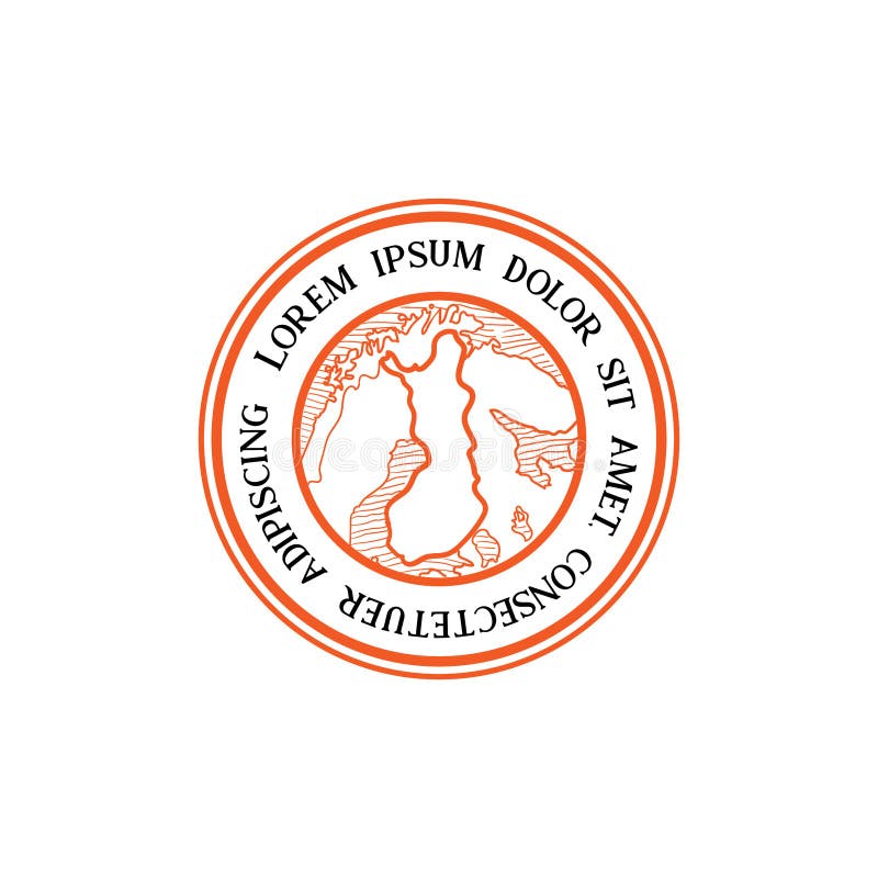 Earth Emblem Design Logo Vector Stock Vector - Illustration of business ...