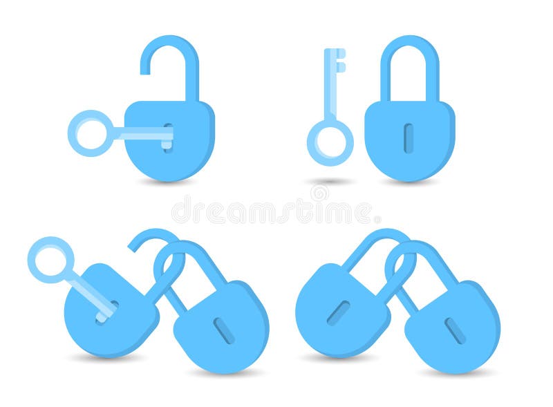 Prevent theft with a key. stock vector. Illustration of graphics ...