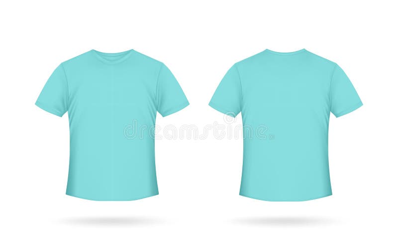 Front and Back Tshirt Mockup, Vector Stock Vector - Illustration of ...