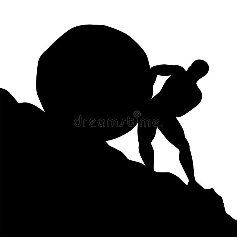 Pushing Boulder Stock Illustrations – 1,447 Pushing Boulder Stock ...