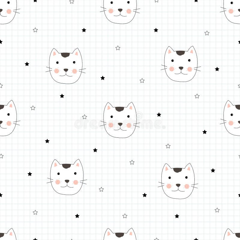 Cat Drawing Grid Stock Illustrations – 256 Cat Drawing Grid Stock ...