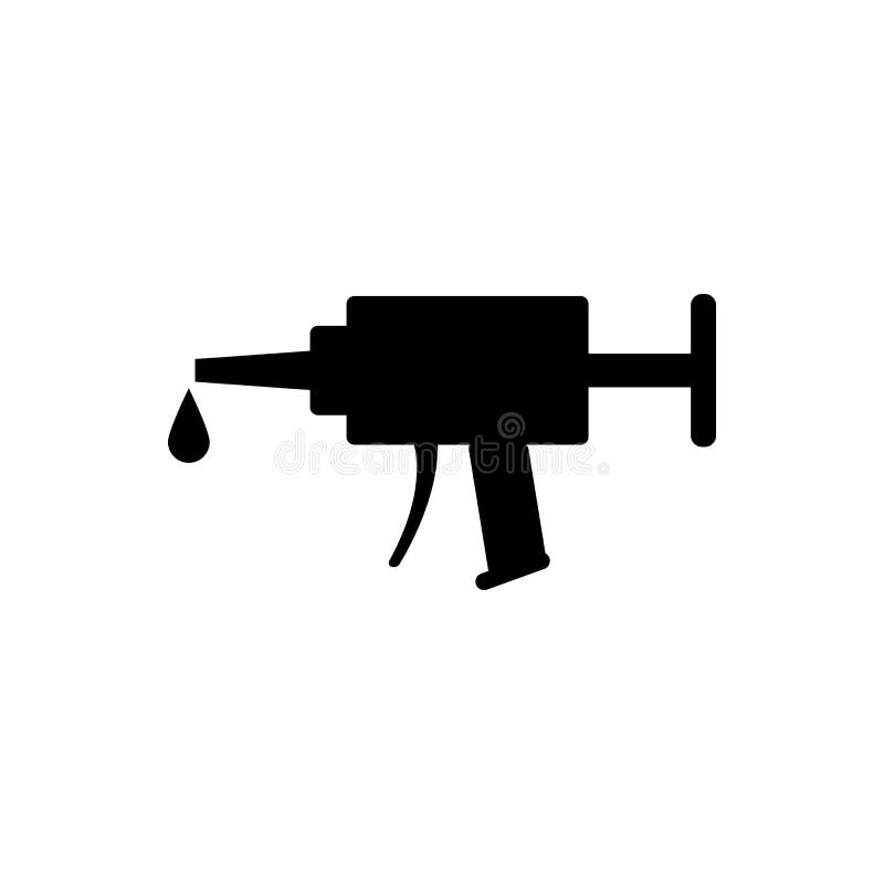 Glue Gun Icon Vector Isolated on White Stock Vector - Illustration of ...