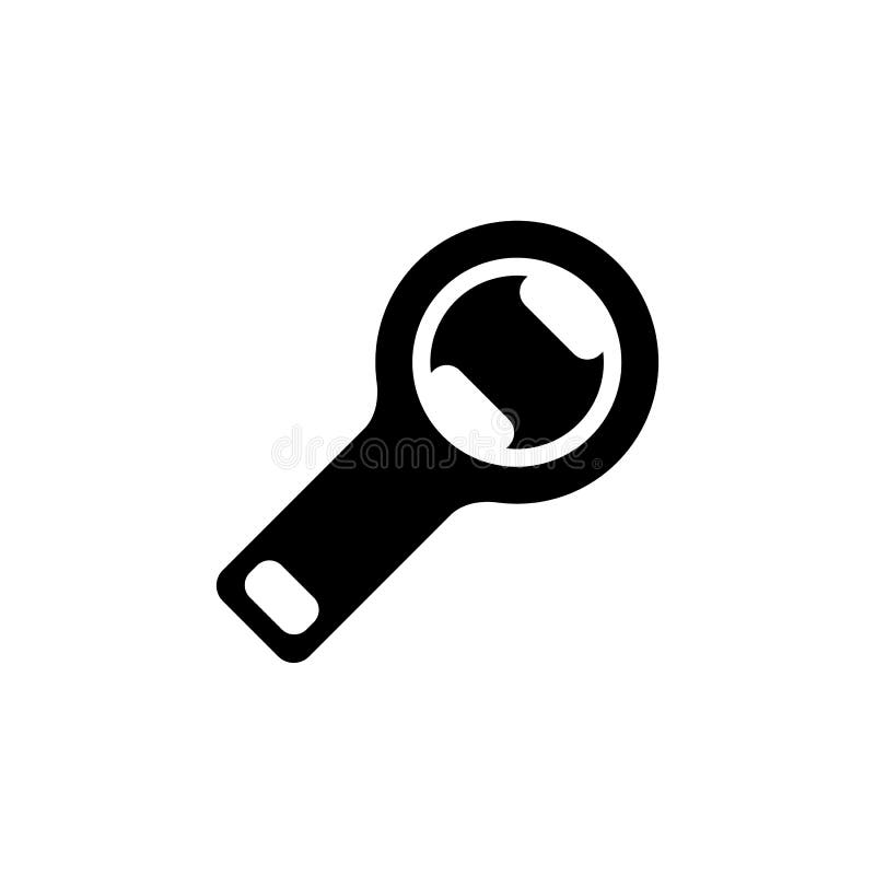 Bottle Lid Opener Icon Vector Isolated on White Stock Vector ...