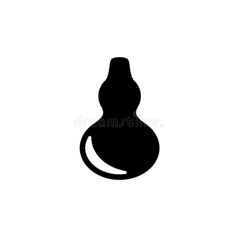 Calabash Icon Vector Isolated on White Stock Vector - Illustration of ...
