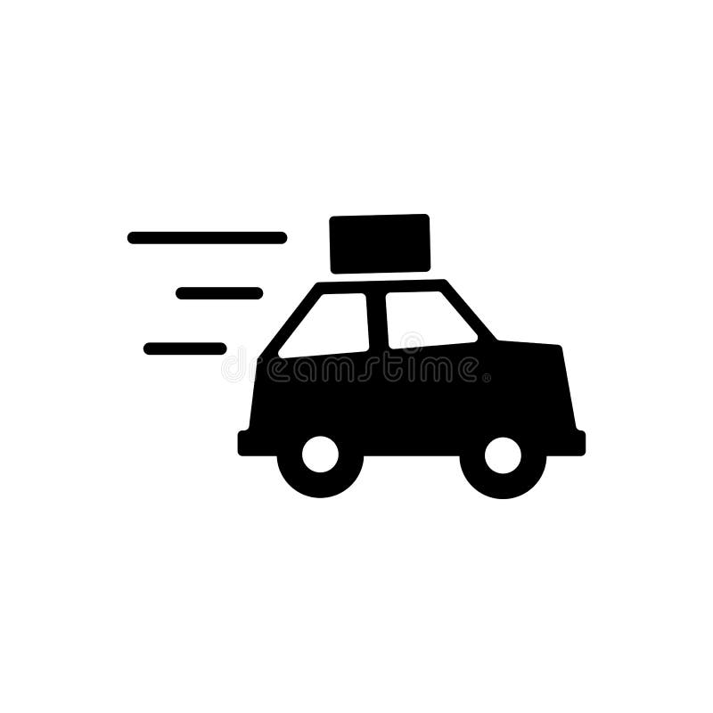 Moving car icon vector stock vector. Illustration of commercial - 196171719