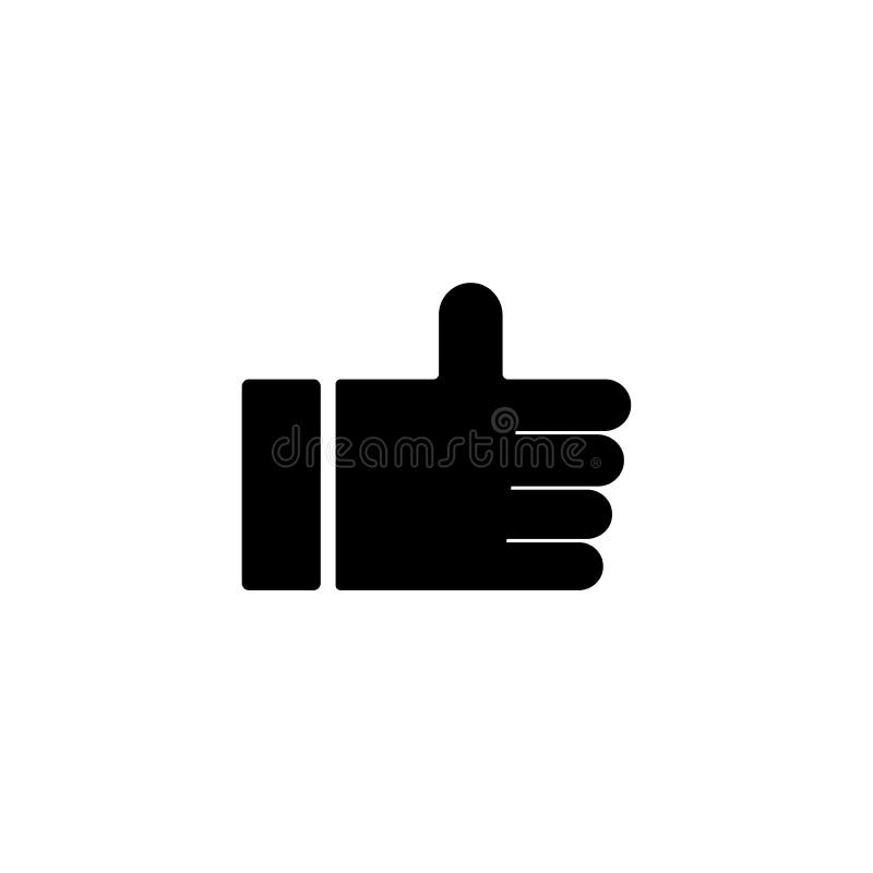 Thump up hand icon vector stock vector. Illustration of guarantee ...