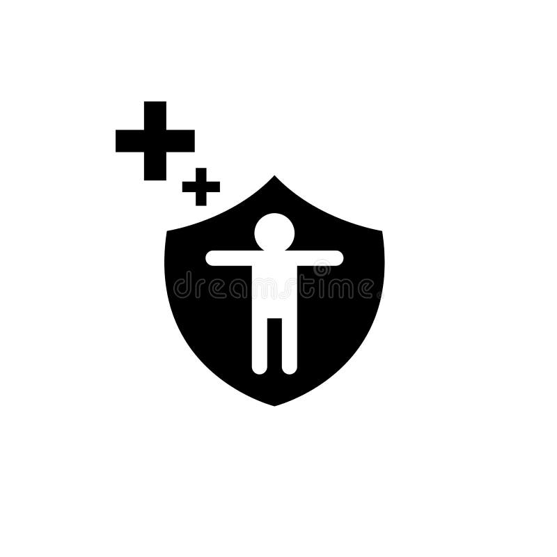 Body Protection Icon Vector on White Background Stock Vector ...