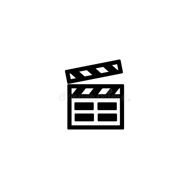 Film Cutting Board Icon Isolated Vector on White Background Stock ...