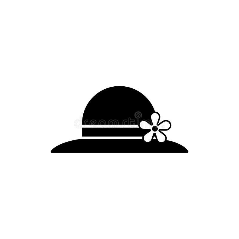 Lady Hat Icon Isolated Vector on White Background Stock Vector ...
