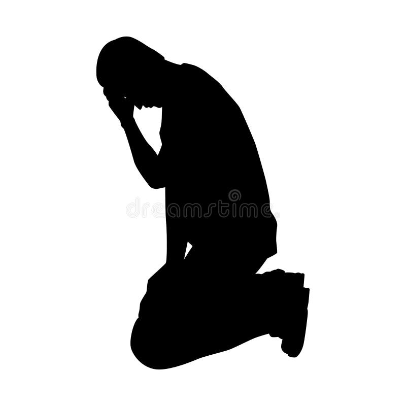 Sad Person Silhouette