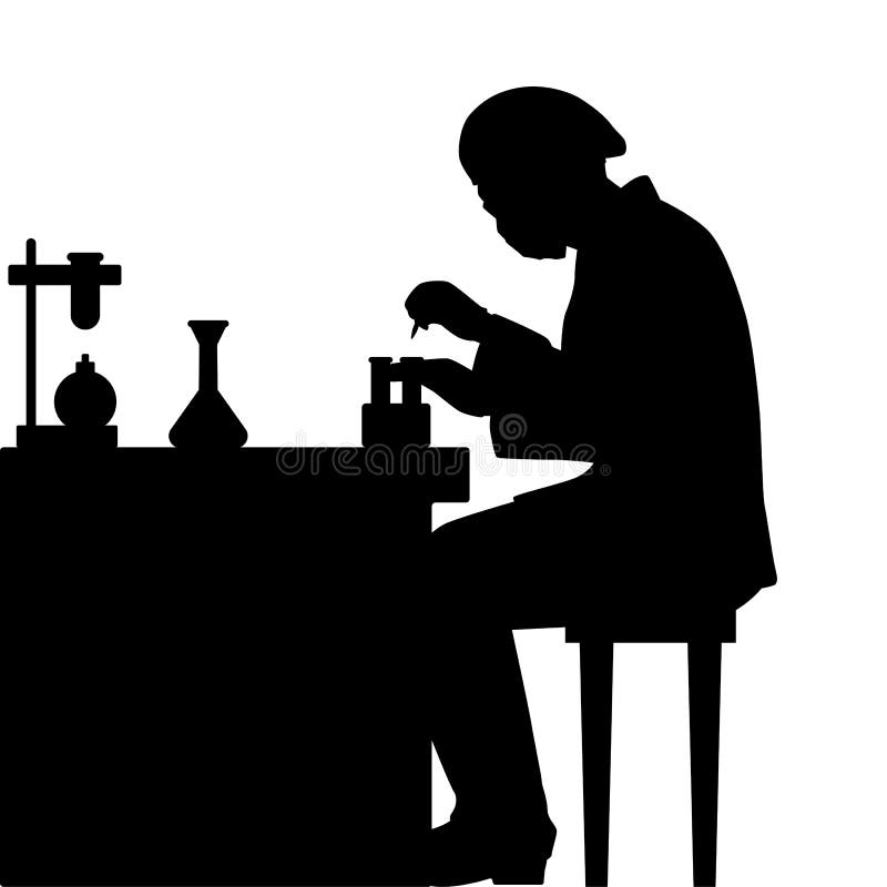 Scientist Silhouette Scientist Silhouette