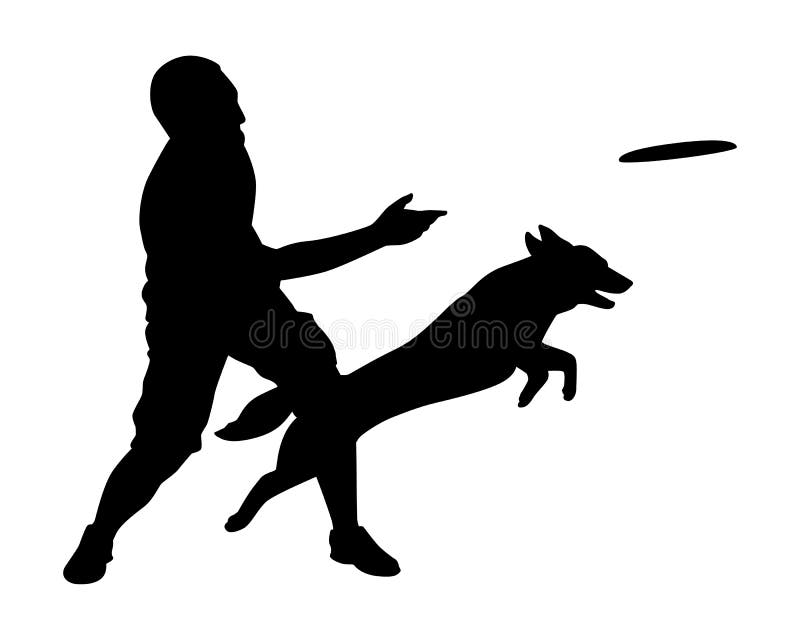 Playing Dog Silhouette