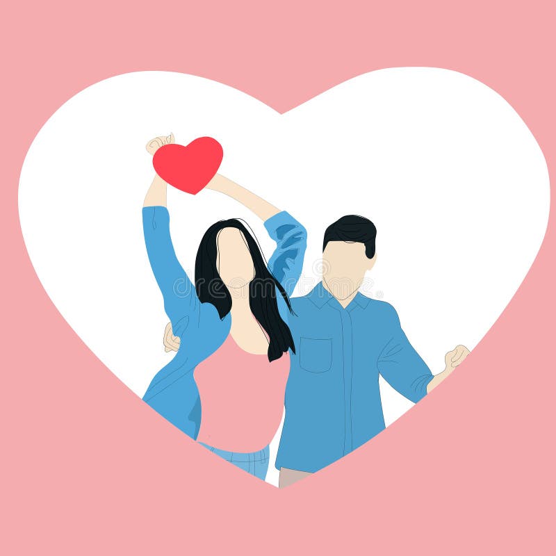 Holding Heart Over Head Stock Illustrations – 127 Holding Heart Over ...