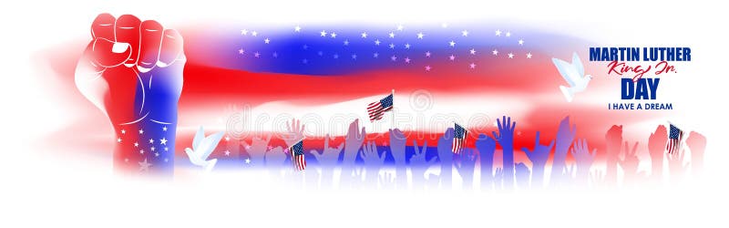 Vector Illustration of Martin Luther King Jr. Day Banner. Editorial ...
