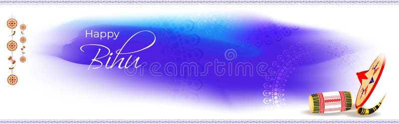 Vector Illustration of Happy Bihu. Stock Vector - Illustration of ...