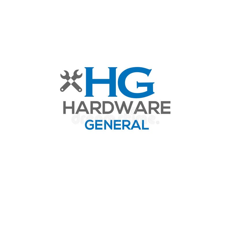 Hg Unique Abstract Geometric Logo Design Stock Vector - Illustration of ...