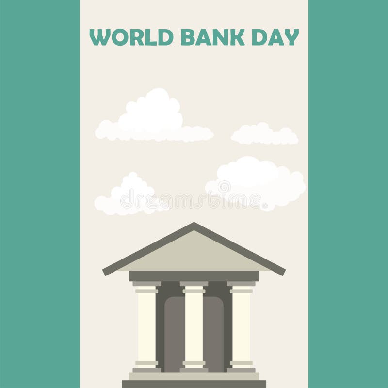 Happy World Bank Day April 1st Vector Illustration. Suitable for ...