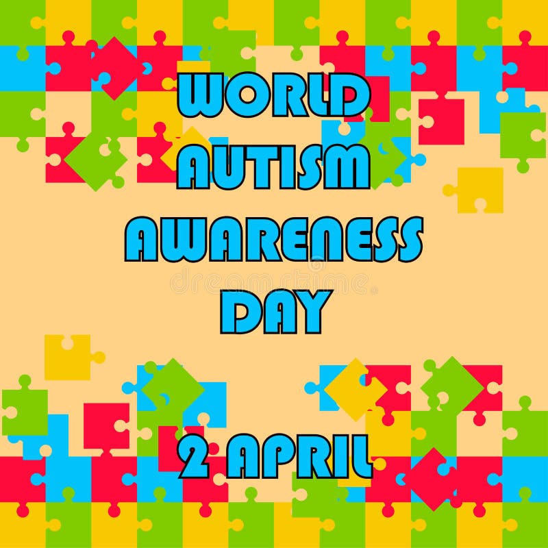 World Autism Awareness Day Vector Illustration. April 2nd, Suitable for ...