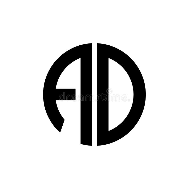 AD Letter Design Logo Vector Stock Vector - Illustration of font ...
