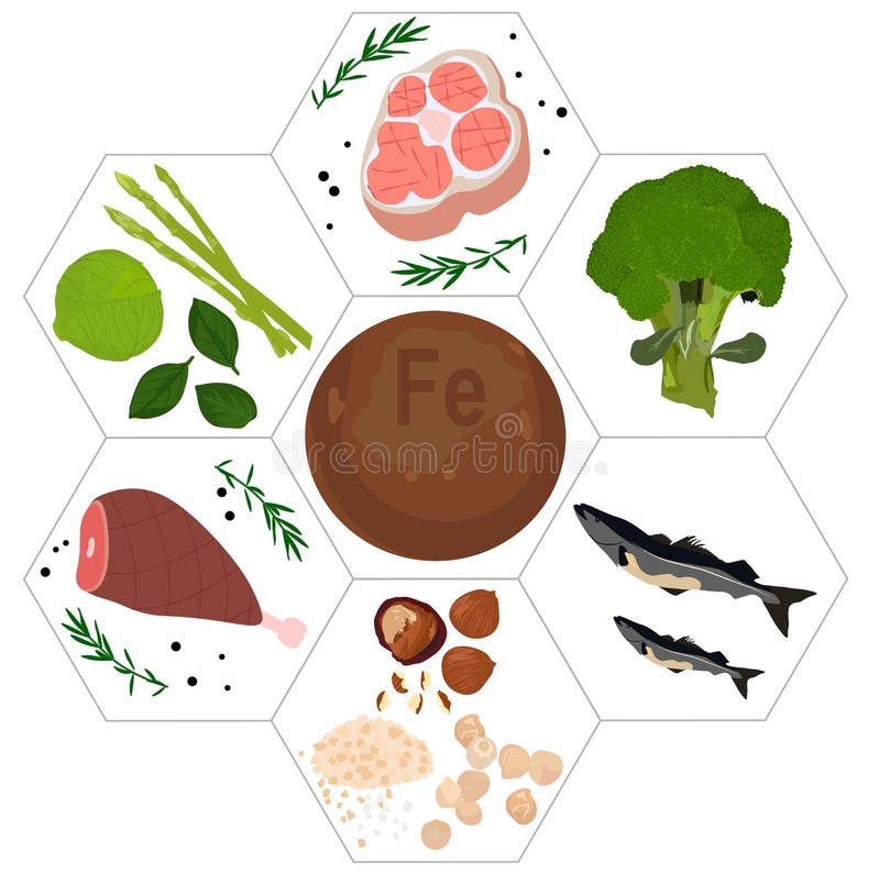 Mineral Vitamin Iron Supplement Vector Stock Illustration. Stock Vector ...