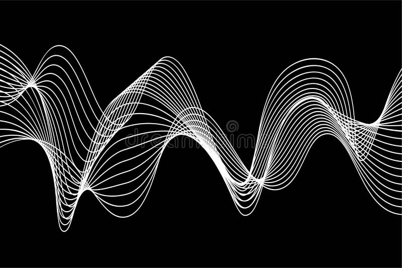 White Wave Background Graphic Vector Design Stock Vector - Illustration ...