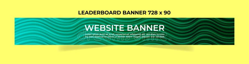 Leaderboard Banner. Abstract Modern Web Banner Template Design Stock ...