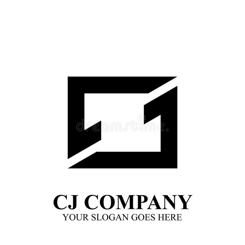 Minimal Vector Graphic Alphabet Symbol. CJ Letter Logos And Icons ...