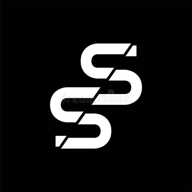 Minimal Vector Graphic Alphabet Symbol. SS Letter Logos and Icons ...