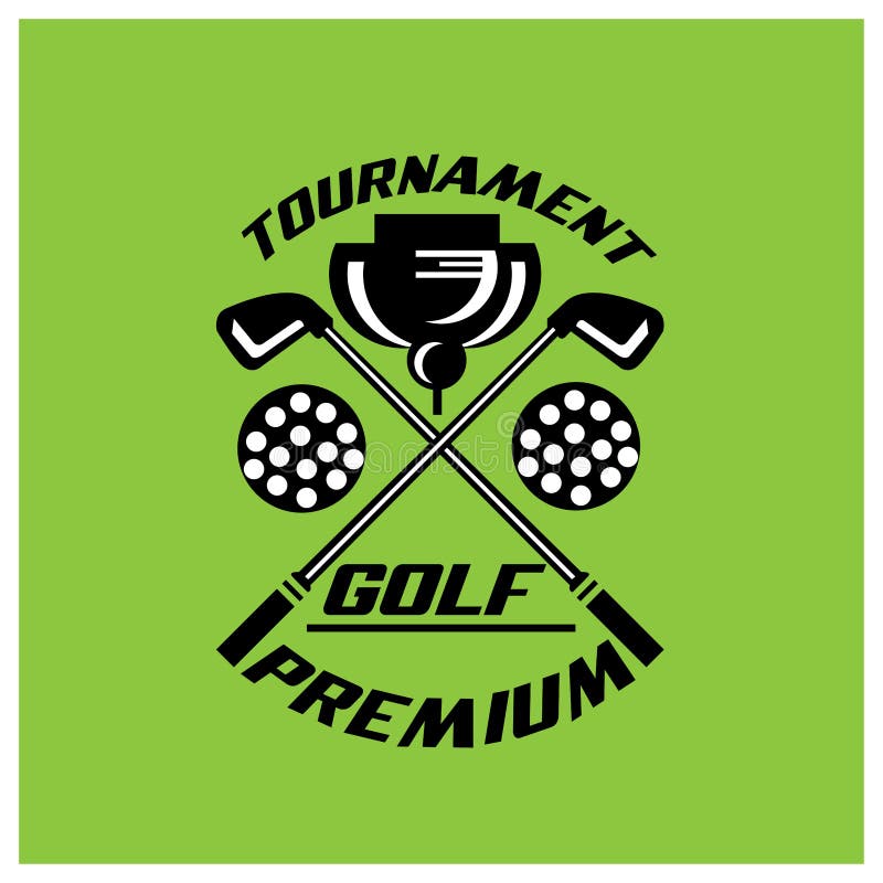 Golf Tournament Illustration Design Competition Stock Vector ...
