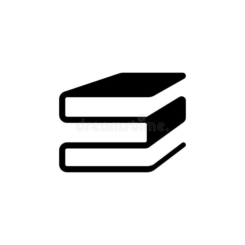 Book Stack Icon in Trendy Flat Style Isolated on White Background ...