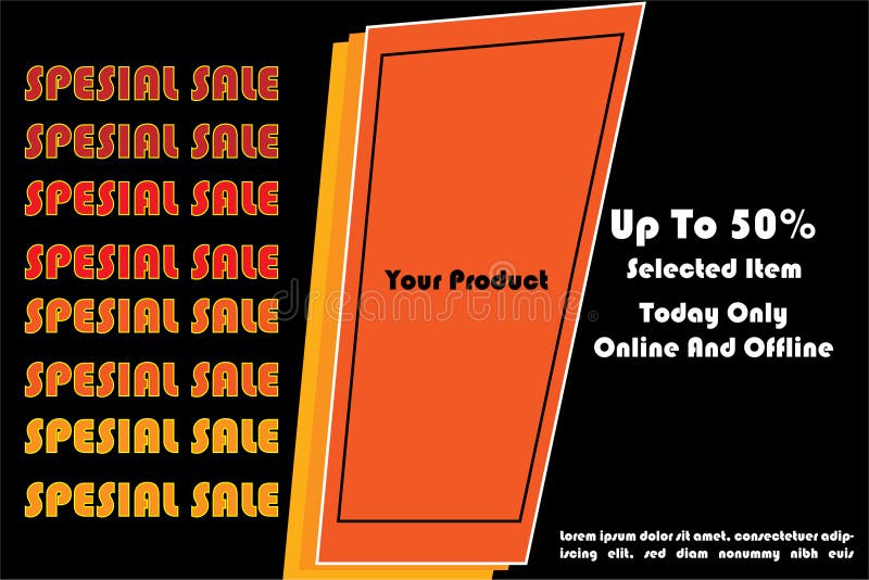 Banner Sale Design 50 Promo Attracts Special Offers for All Stores and ...