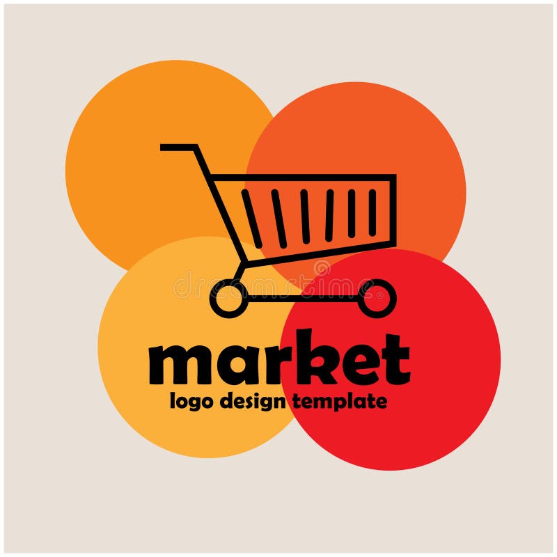 Illustration Design Market Logo Vector. Stock Vector - Illustration of ...