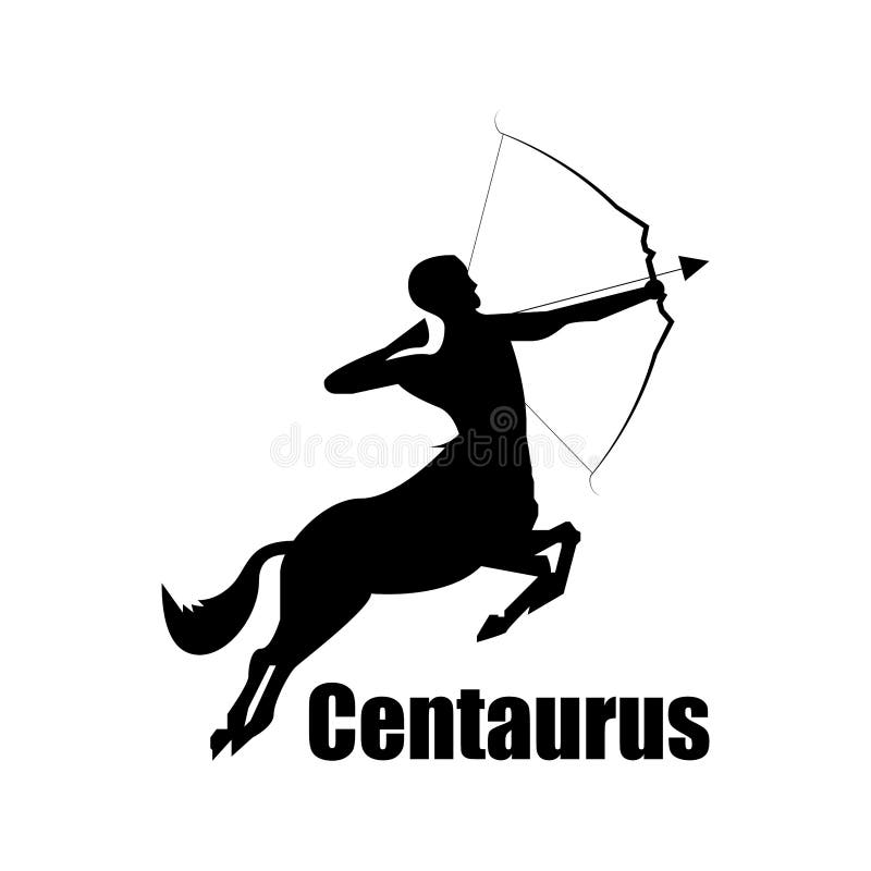 Centaurus Silhouette, Centaur Archer Carrying Archery Suitable for Logo ...