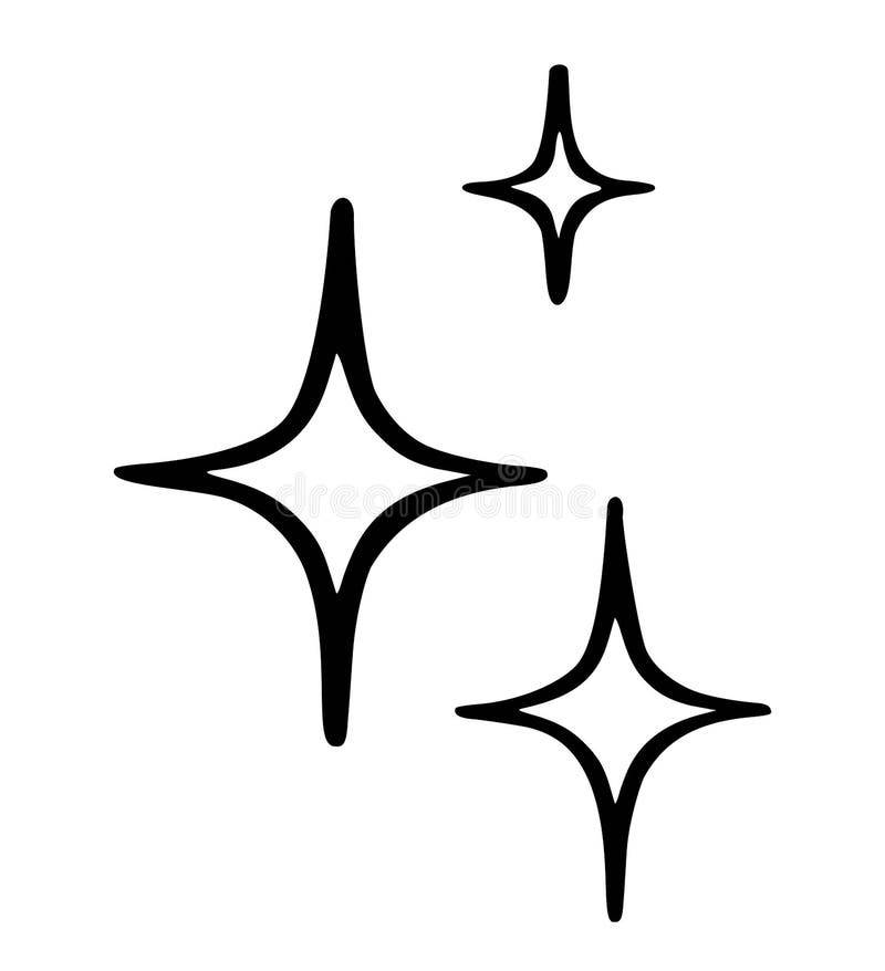 Clean Stars Icon, Vector Isolated Flat Design Illustration Stock ...