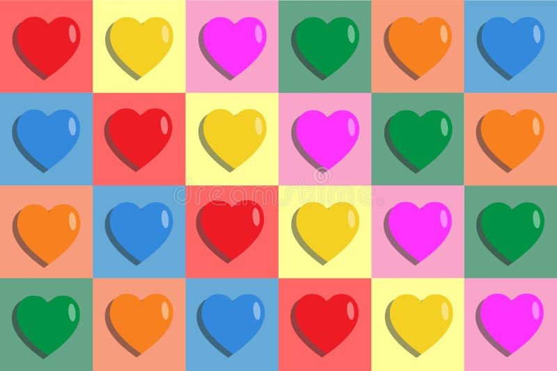 Heart in Square Outline Icon Stock Vector - Illustration of holiday ...