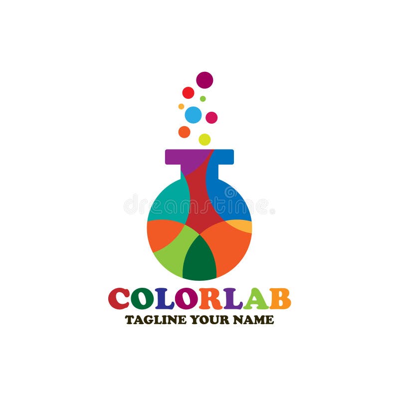 Color Lab Design Logo Vector Stock Vector - Illustration of concept ...