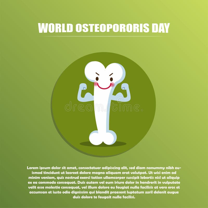 Strong Bone Character Vector with Muscular Arms Suitable for ...