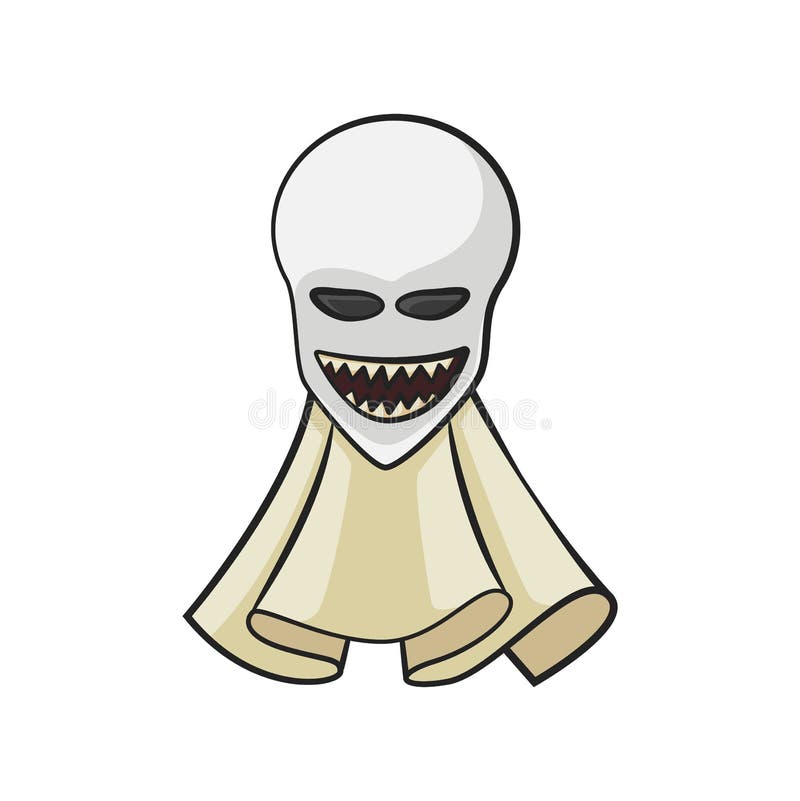 Monster Ghost in Drawing Style Isolated . Stock Vector - Illustration ...