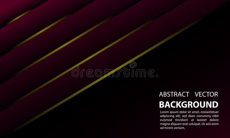 Abstract Background Geometric Gradient Line Luxury Gold Line Maroon ...
