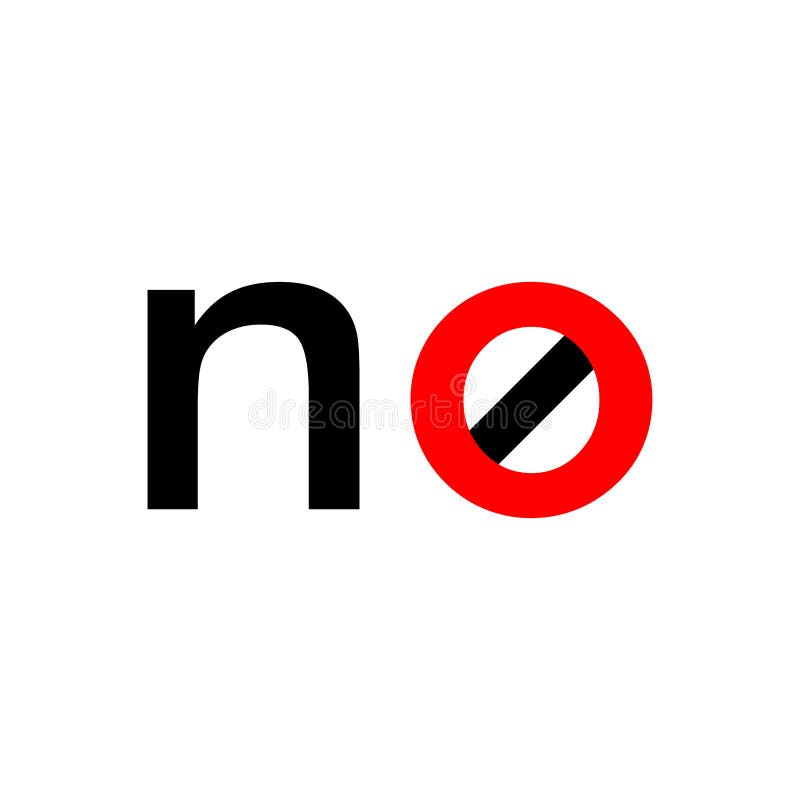Symbols are Prohibited from Forming the Letter O As Writing NO ...