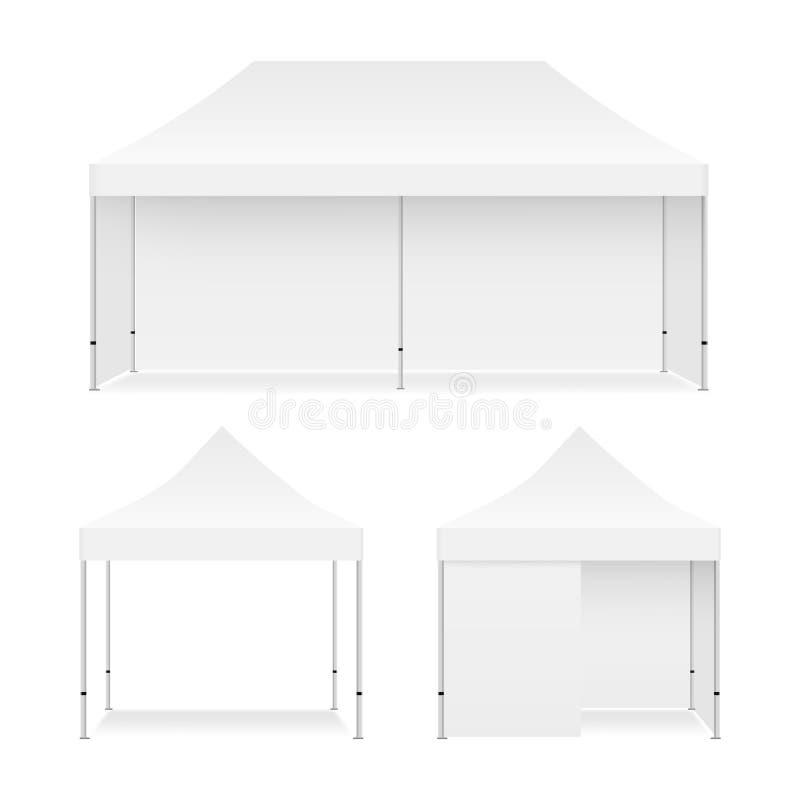 Rectangular Outdoor Canopy Tent Mockup Stock Vector - Illustration of ...