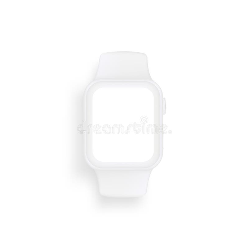 Smart Watch with Blank Screen. Mockup for Showcasing Mobile Apps ...