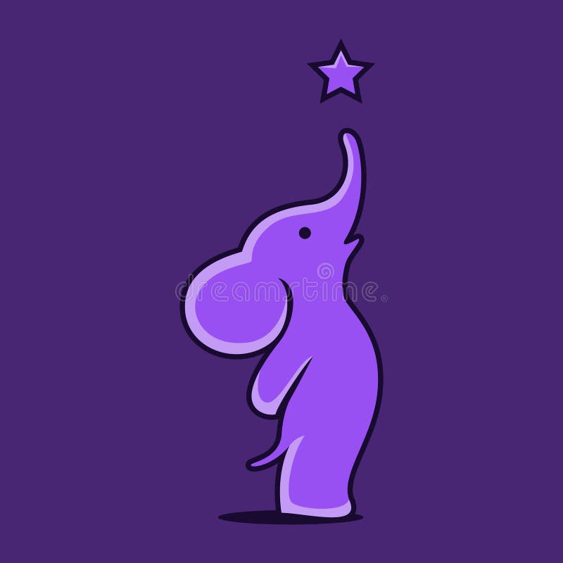 Elephant and Star Logo Design Stock Vector - Illustration of perfect ...