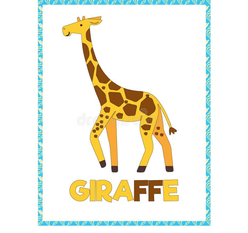 Set of Wild Animals Name,Animals Clip Art Education Printable,Animal ...