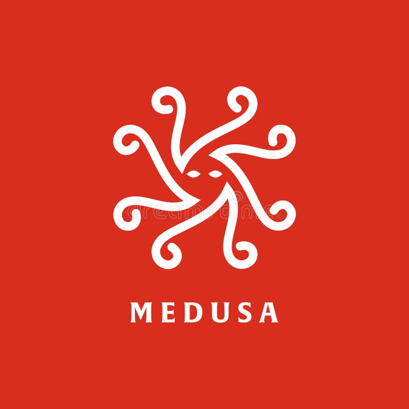 Medusa Logo Concept stock vector. Illustration of emblem - 240238852