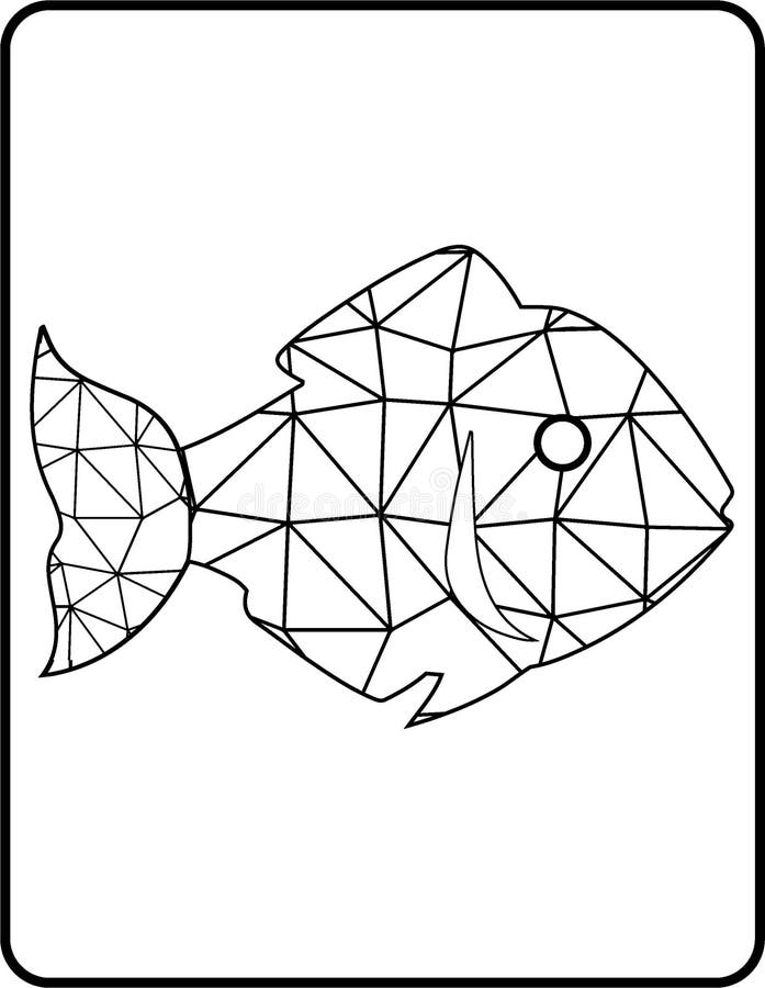 Vector Abstract Polygonal Geometric Abstract Fish Stock Vector ...
