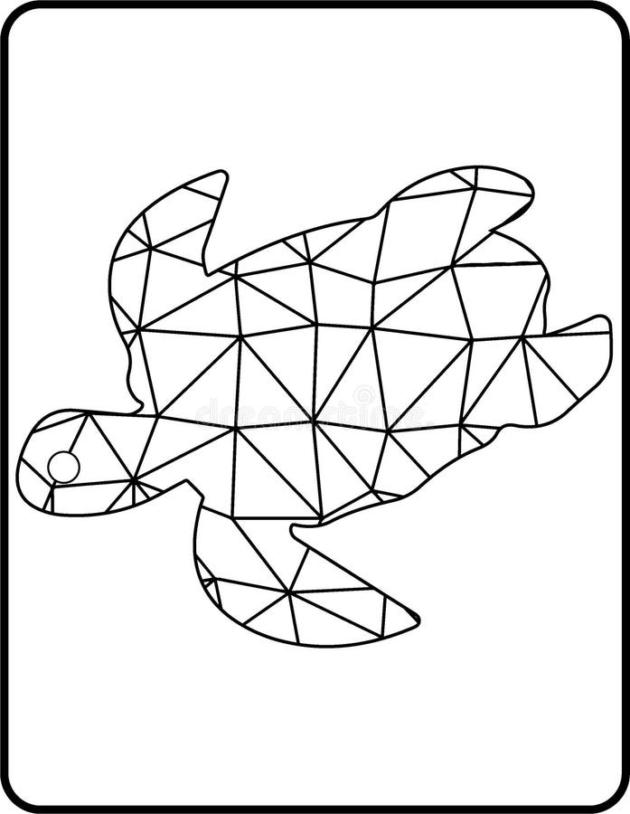 Vector Abstract Polygonal Geometric Abstract Turtle Stock Vector ...