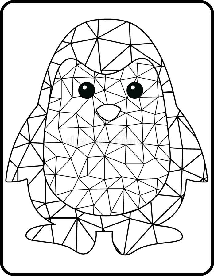Geometrical shaped penguin stock vector. Illustration of isolated ...