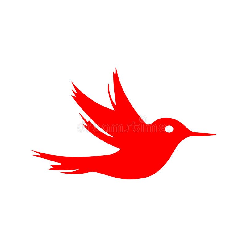 Red Bird Abstract Logo Design Illustration Stock Illustration ...